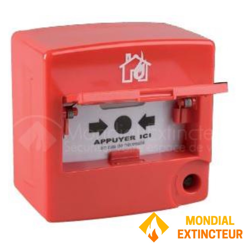 Déclencheur manuel incendie double action