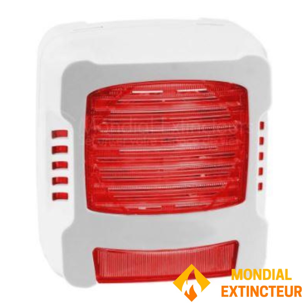Diffuseur Sonore Lumineux Flash rouge - Non Autonome