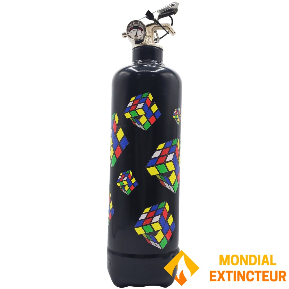 Extincteur Design "RUBIC NOIR"