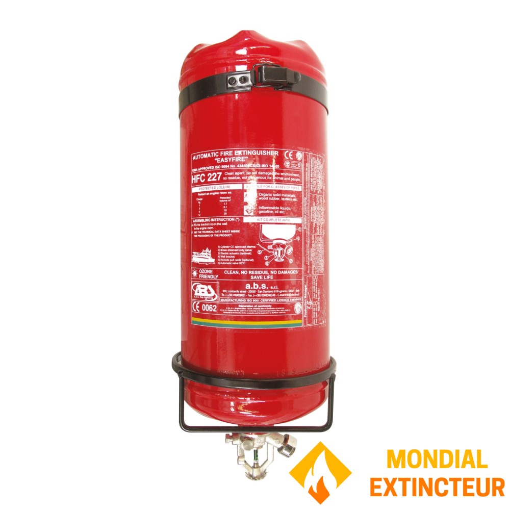 Extincteur automatique pour bateau capacité - 9Kg FM200