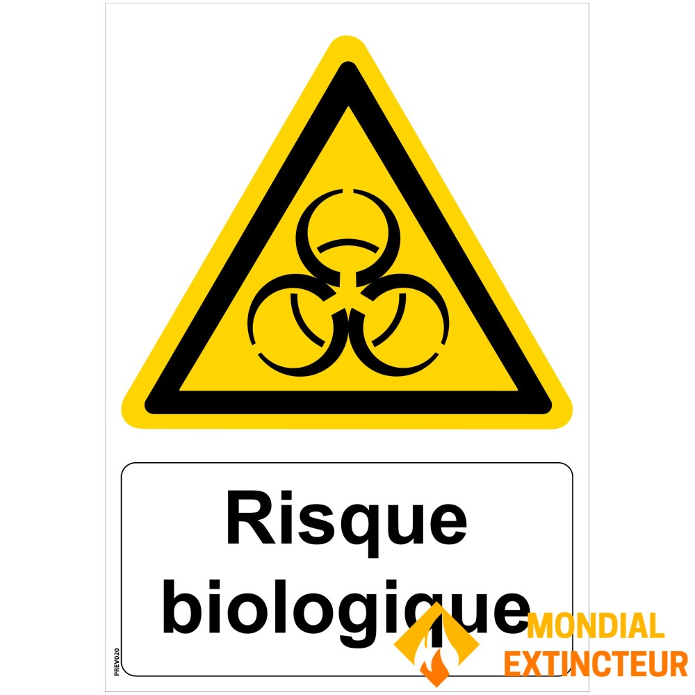 Panneau "Risque biologique" - PVC A4