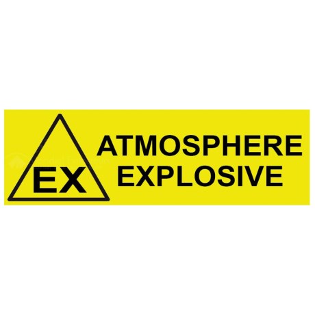 Panneau atmosphère explosive – L.300 x H.100 mm