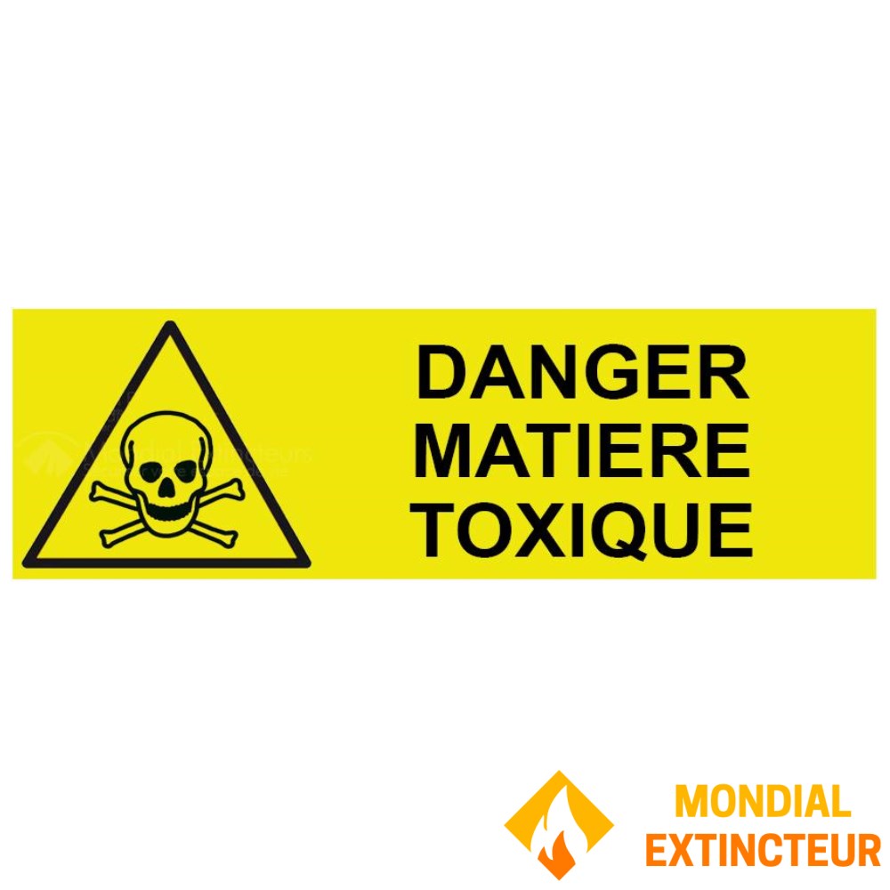 Panneau matières toxiques – L.300 x H.100 mm