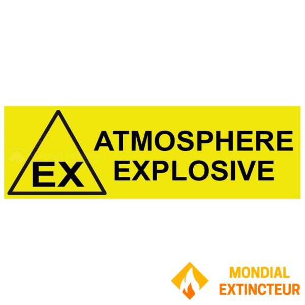 Panneau atmosphère explosive – L.300 x H.100 mm