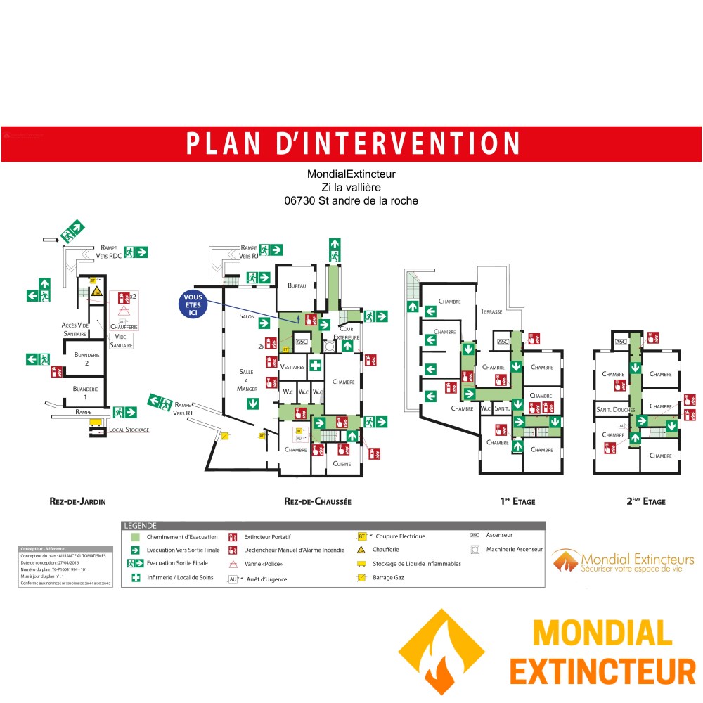 Plan d'intervention - PDF - Format A2 - Sans Impression