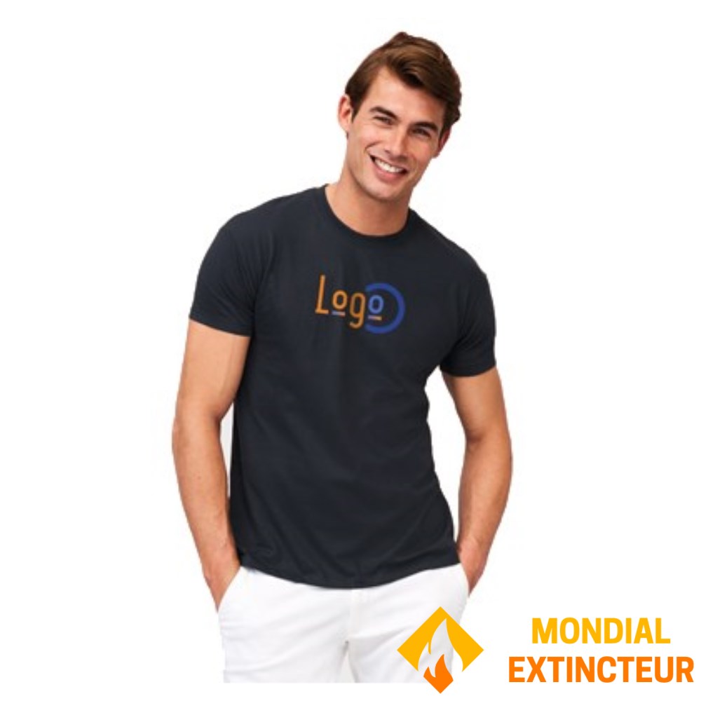 5 Tee-Shirts personnalisés rouges - Taille XL - Flocage cœur