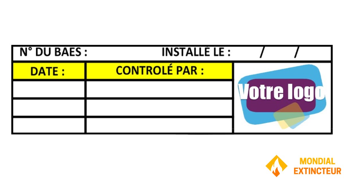 1000 BAES Maintenance personal labels - 70 x 20 mm