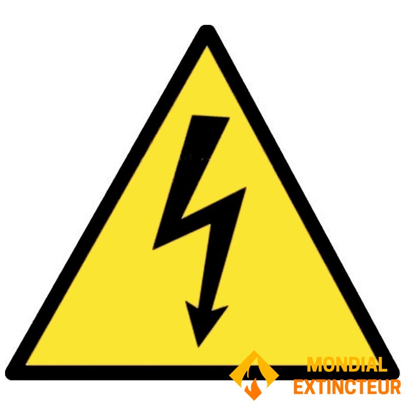 PVC Electrical warning sign - Triangle 200 X 200 X 200 mm