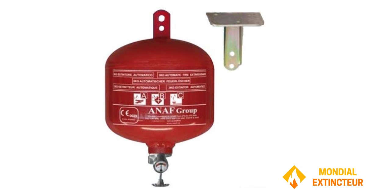 Automatic "sprinkler" pendulum extinguisher 4 Kg with powder