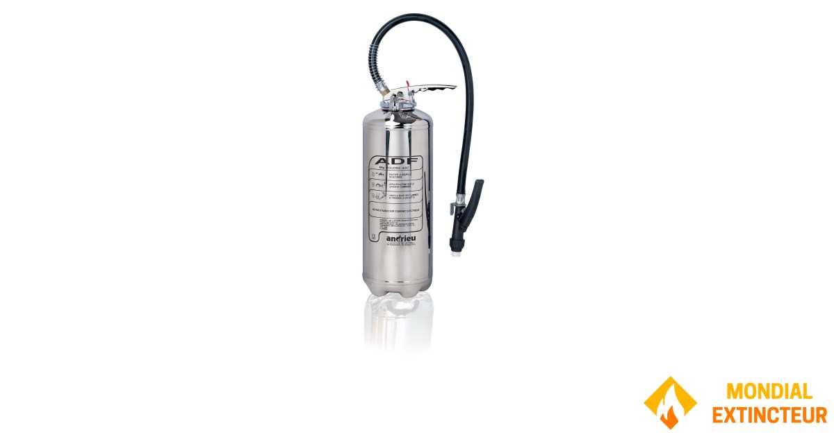6 Litre Water + Additives Chrome Fire Extinguisher