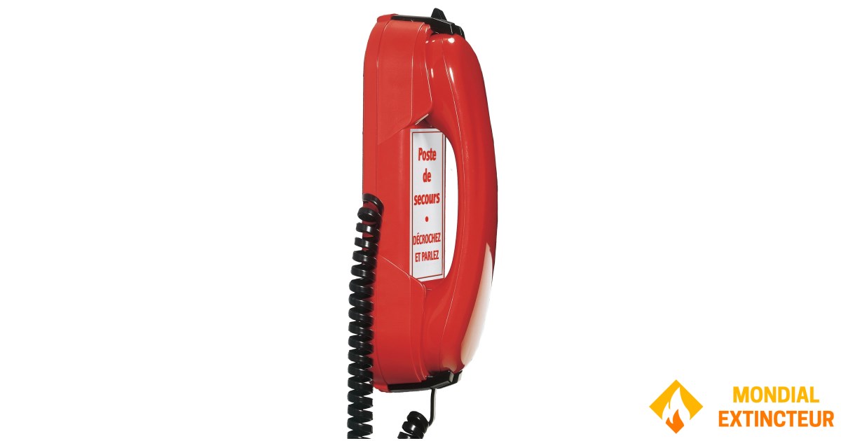 Off-hook analogue emergency telephone