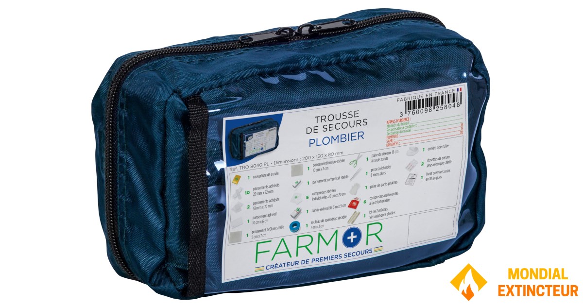 Plumber's first aid kit - 1/3 persons