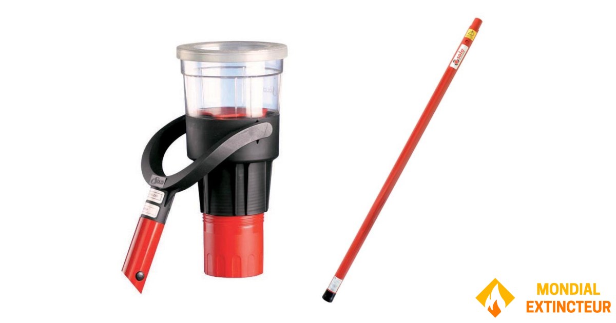 Pole and Bowl Kit for Testing Smoke Detectors at 4 m