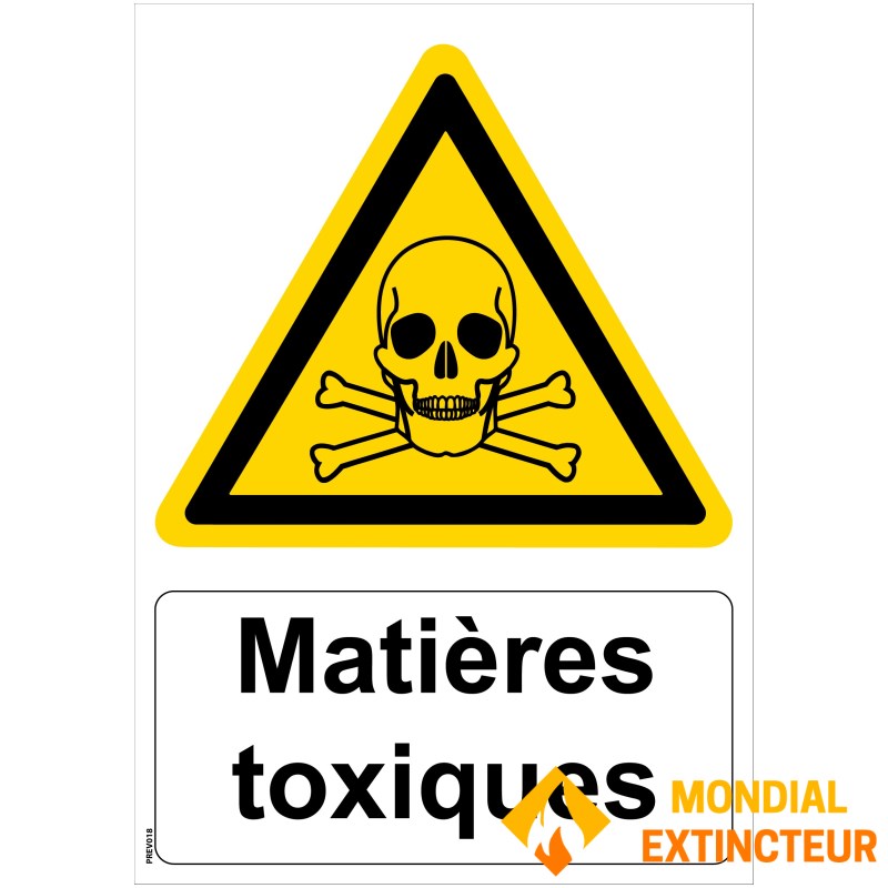 "Toxic substances" sign - PVC A5