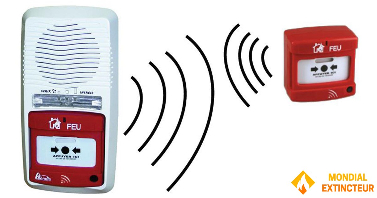 Type 4 radio alarm pack + 1 radio manual trigger with repeater