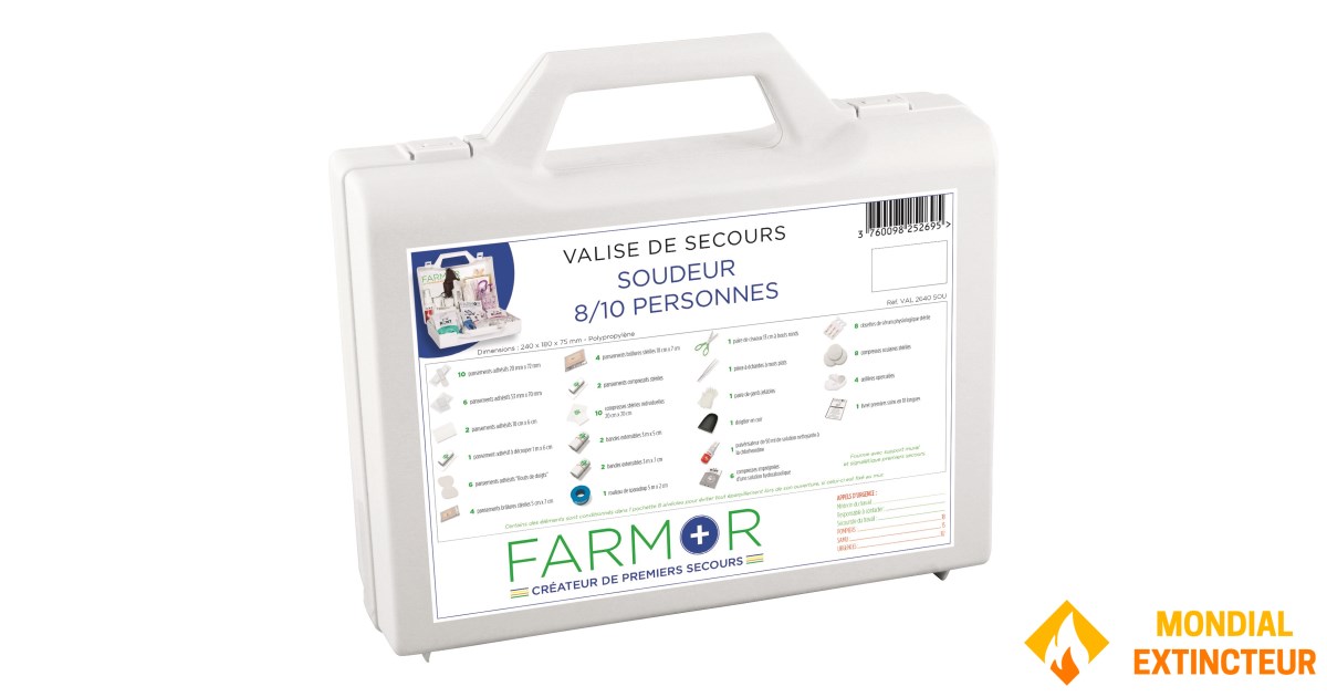 Welder's first aid kit, 8/10 persons