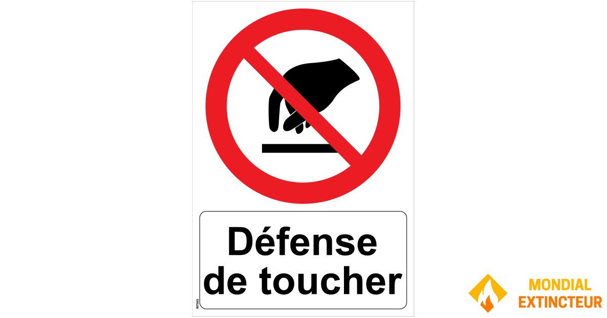 Señal de "prohibido tocar" - PVC A5