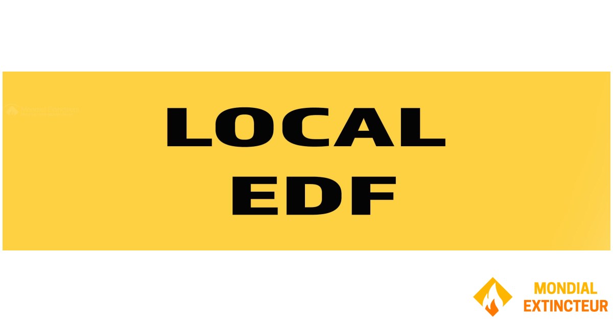 50 Panneaux "Local EDF" 200mm x 60mm