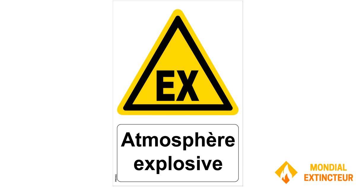 Panneau "Atmosphère explosive" - PVC A5