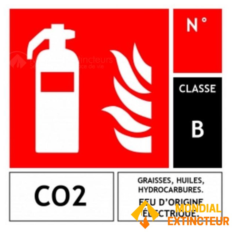 Alat pemadam api CO2 kapasitas 2Kg dengan panel - Merek ANAF